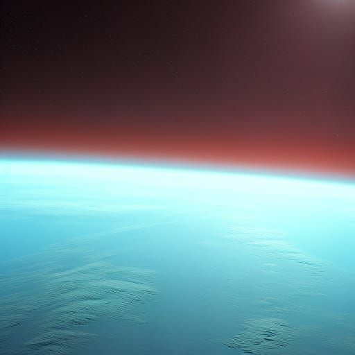 The Forbiden planet, orbit view, octane render, cinematic ...