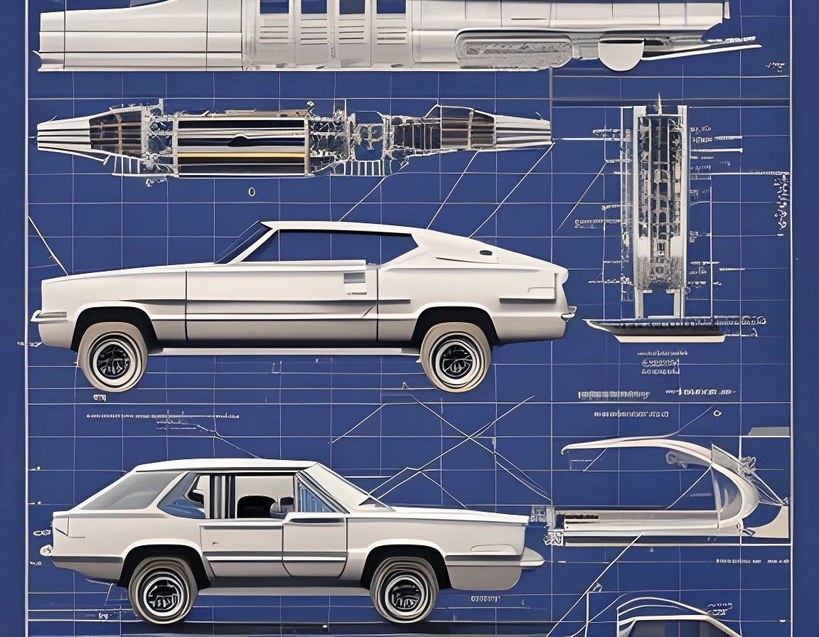 Car Blueprint - AI Generated Artwork - NightCafe Creator