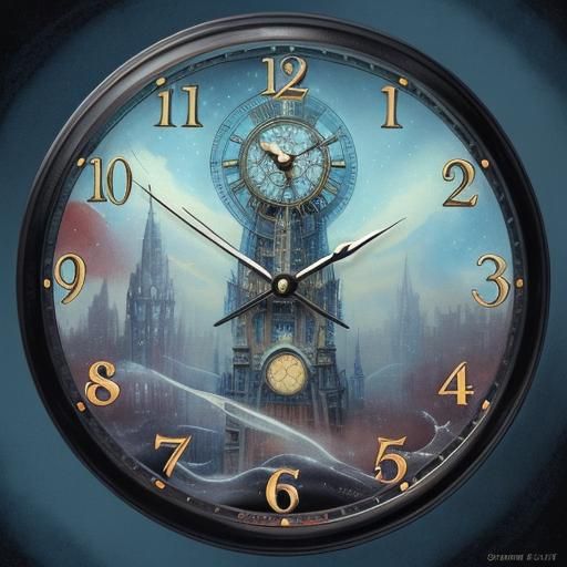 "The Clock" - AI Generated Artwork - NightCafe Creator