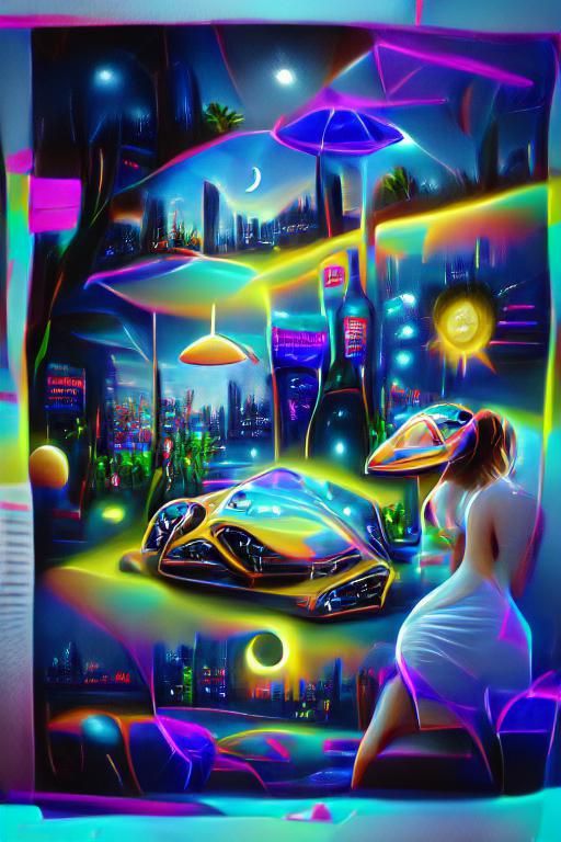 Future Retrograde : Retrofuturism : Last Dance in the Moonlight - AI ...