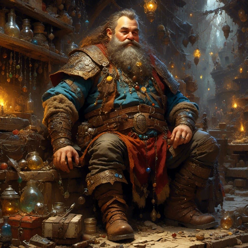 The giant dwarf - AI Generated Artwork - NightCafe Creator
