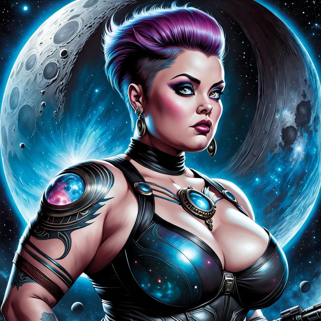 Space Punk Iris - AI Generated Artwork - NightCafe Creator