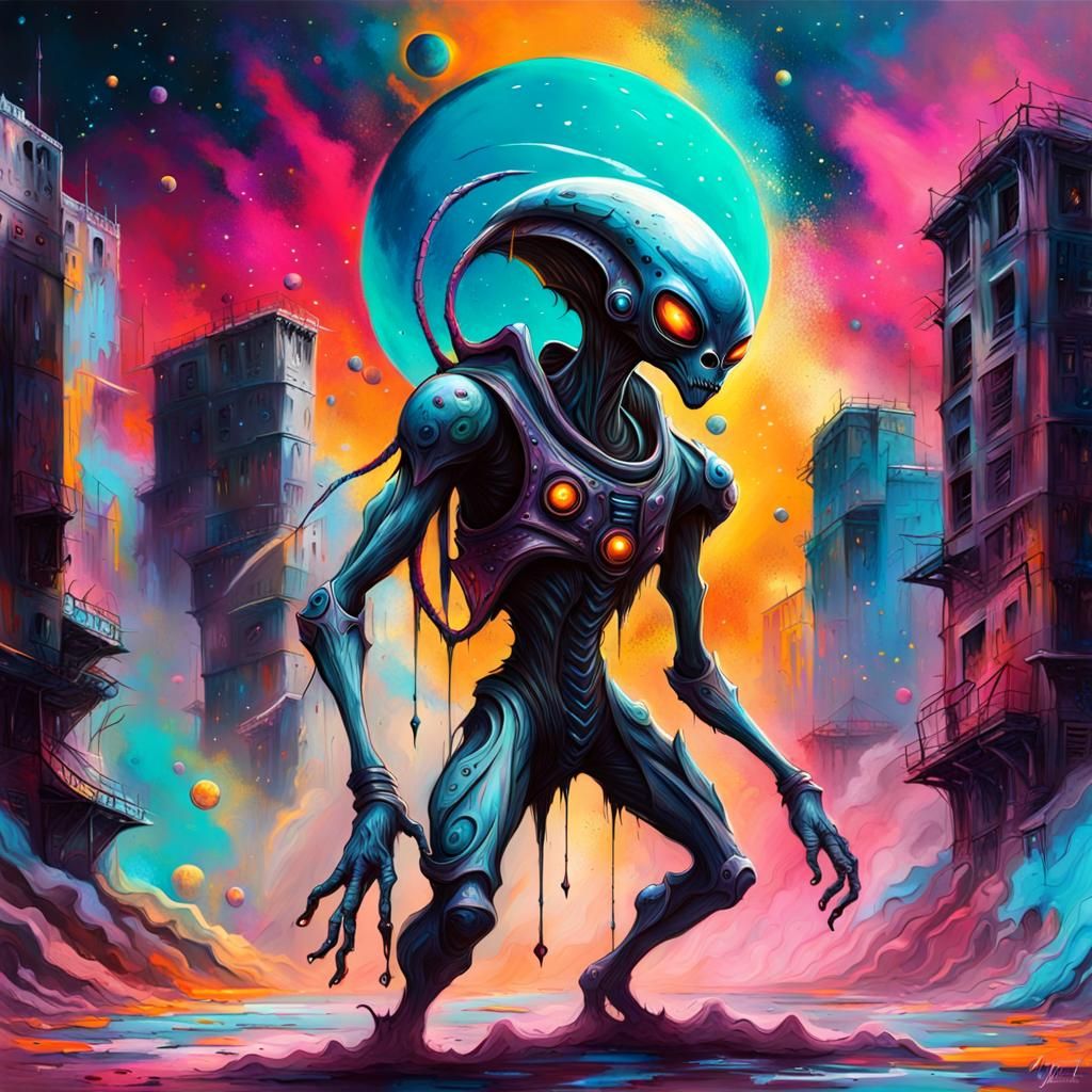 Alien - AI Generated Artwork - NightCafe Creator