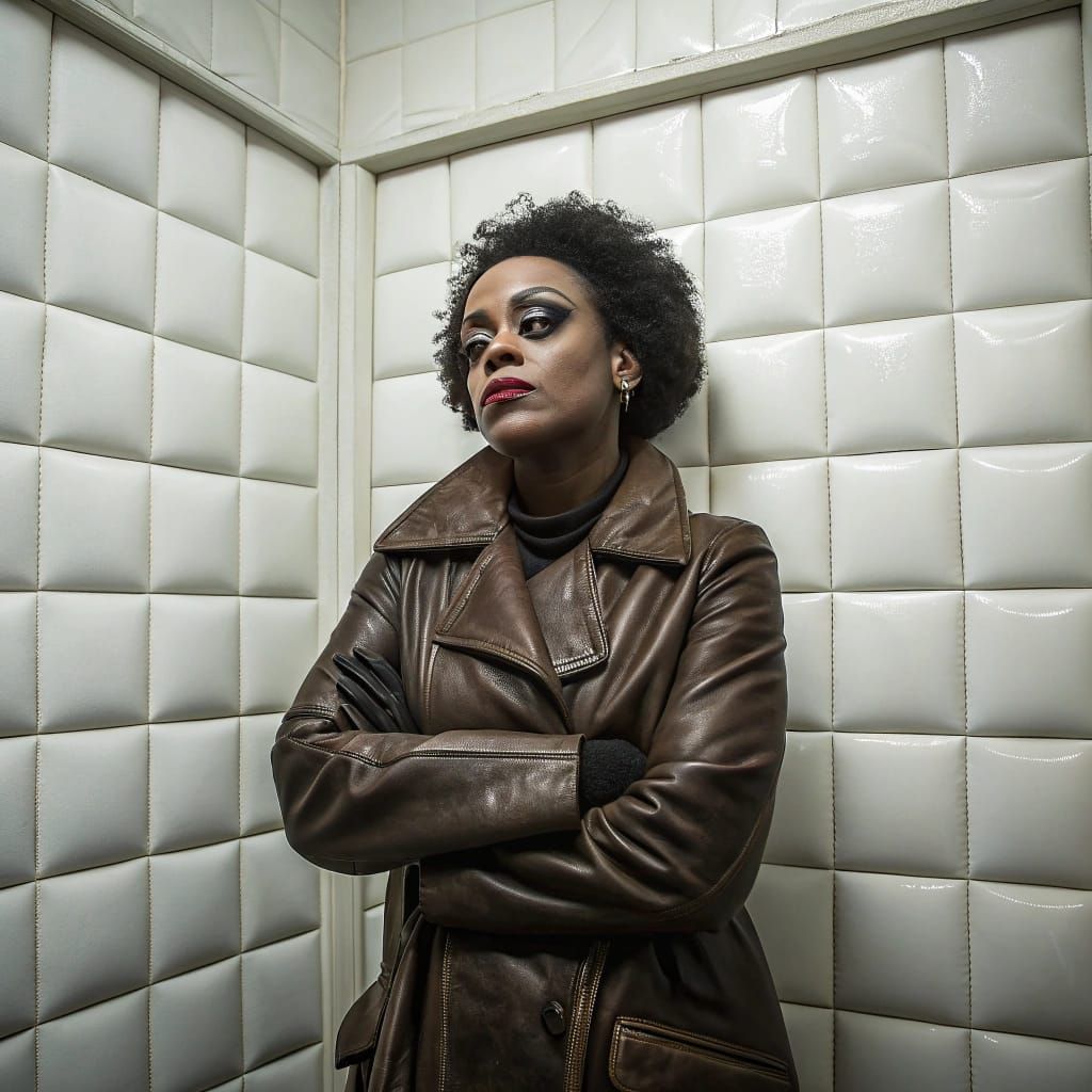 🏥Datura's fiery temper is quelled via a haute couture, brown leather ...