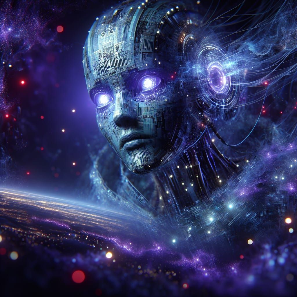 Cyber entity - AI Generated Artwork - NightCafe Creator