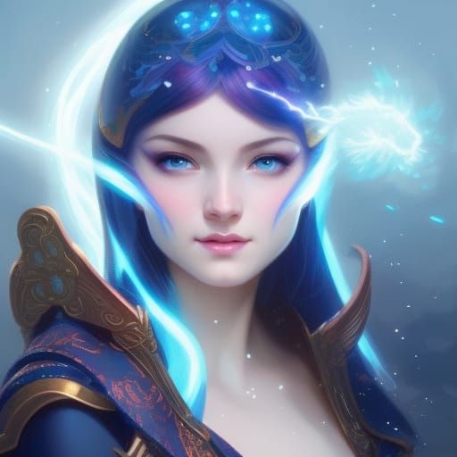 Female Mage Portrait - AI Generated Artwork - NightCafe Creator
