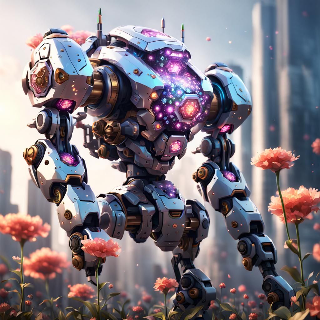 Bionic Bloom - AI Generated Artwork - NightCafe Creator