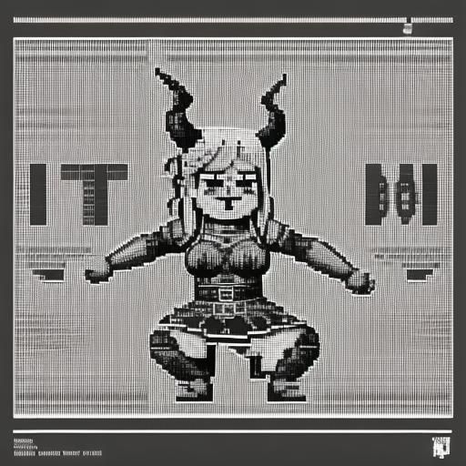 ascii art of cartoonish female viking - AI Generated Artwork ...
