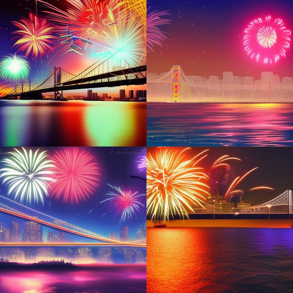 anime fireworks - AI Generated Artwork - NightCafe Creator