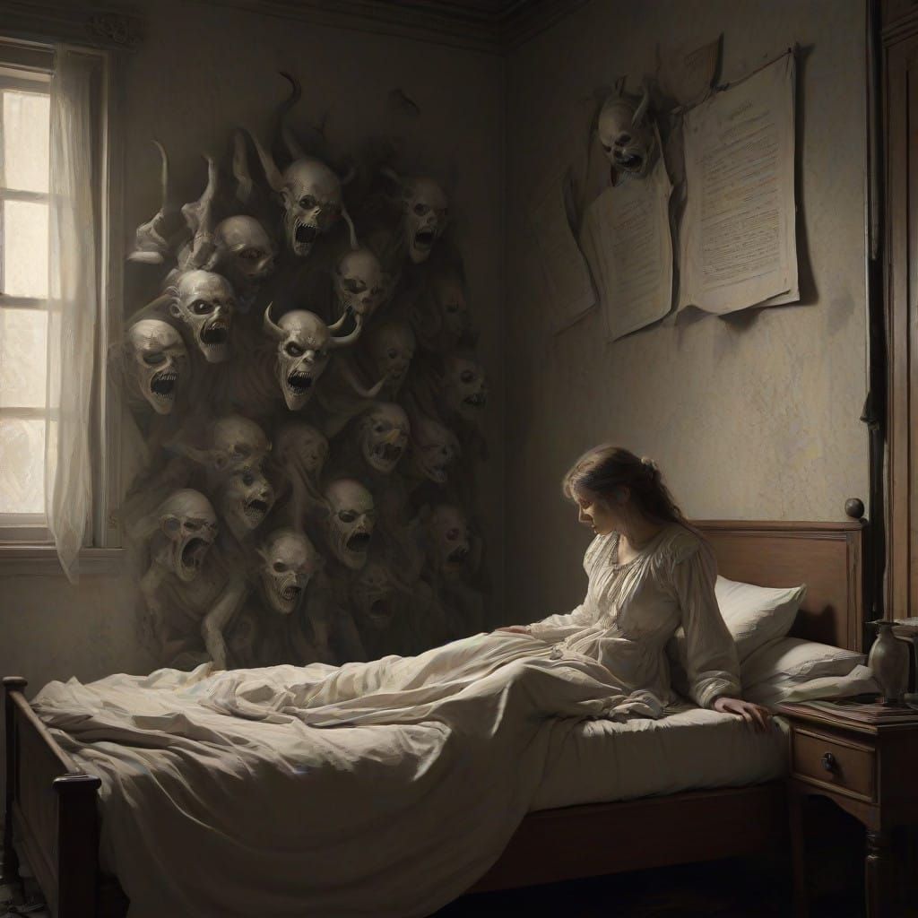 Nightmares in the Walls - Dark Gothic Horror Scene with Demo...