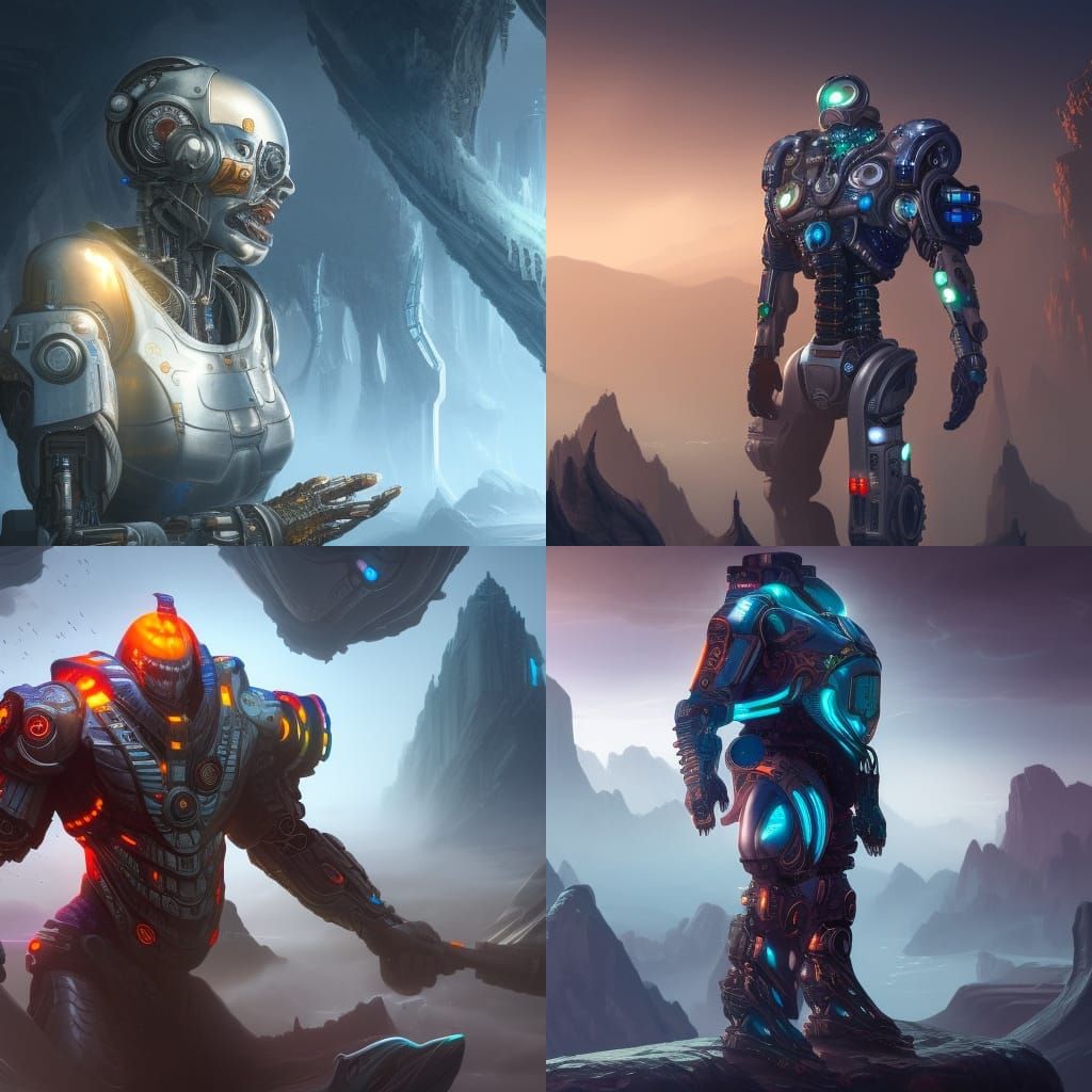 A cyborg in the making - AI Generated Artwork - NightCafe Creator