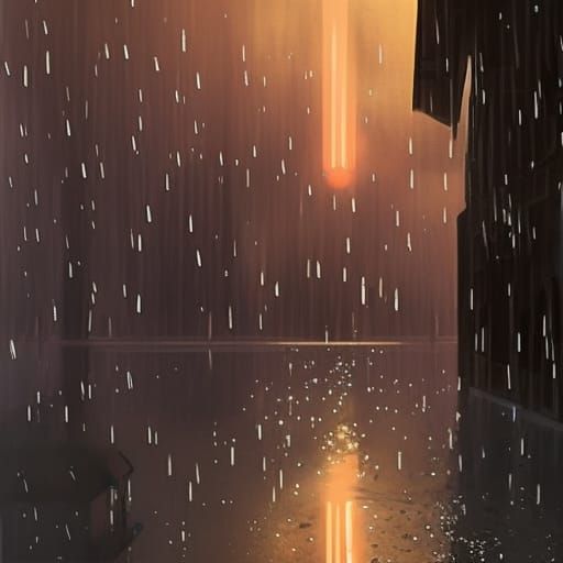 Raining in hell - AI Generated Artwork - NightCafe Creator