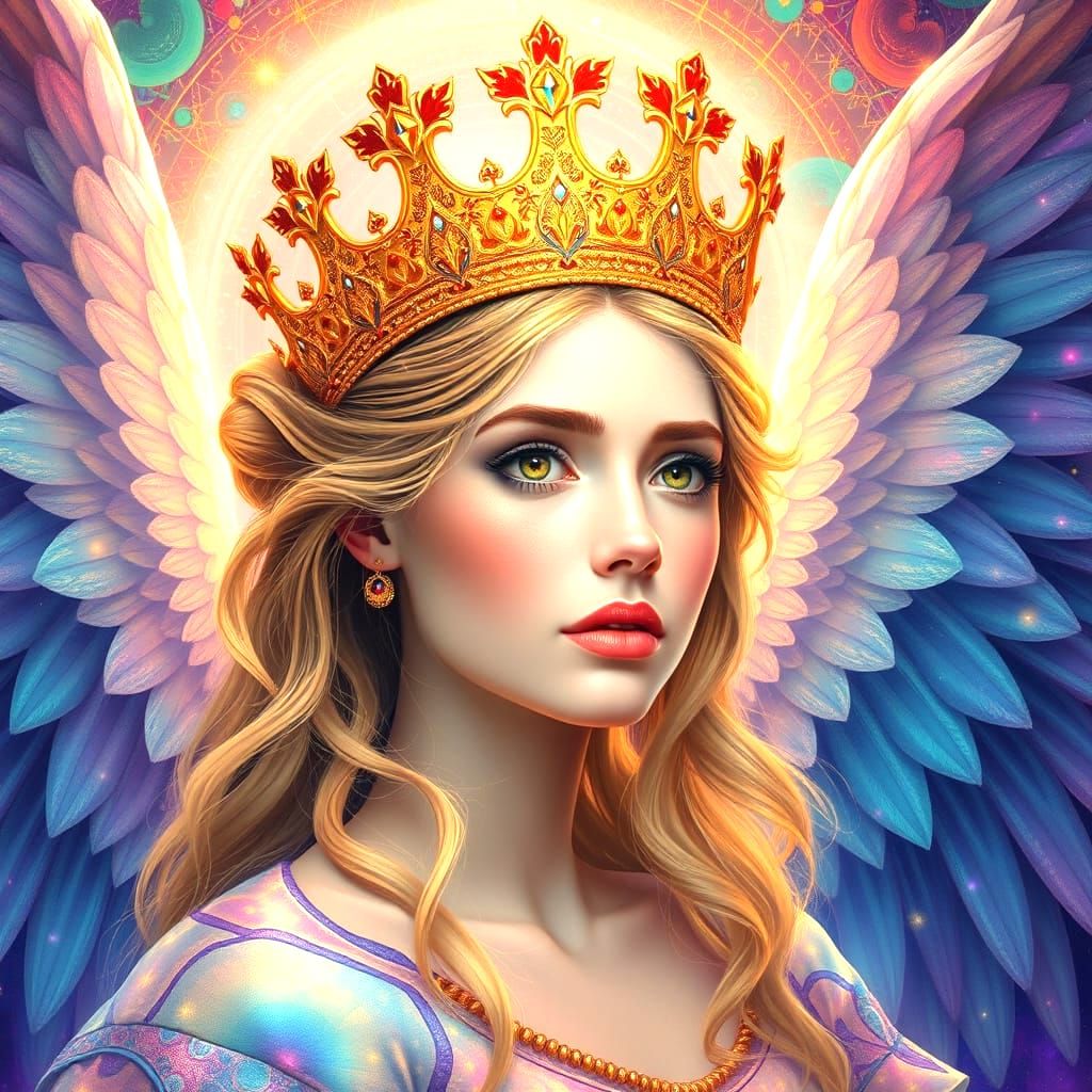 Lady Faith - Ethereal Psychedelic Queen of Angels in Vibrant...
