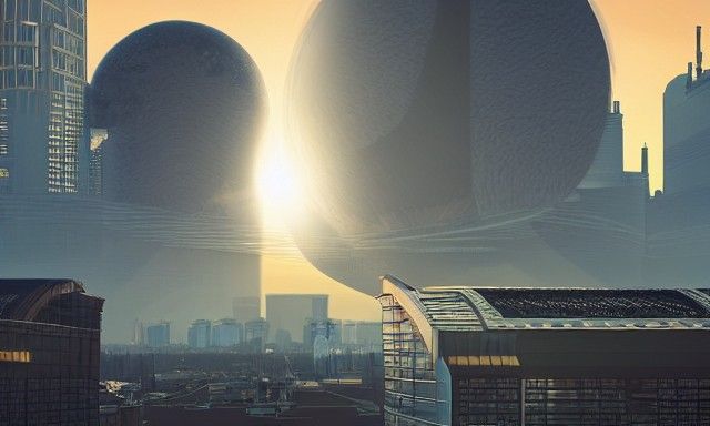 Alien world, buildings, two suns. - AI Generated Artwork - NightCafe ...
