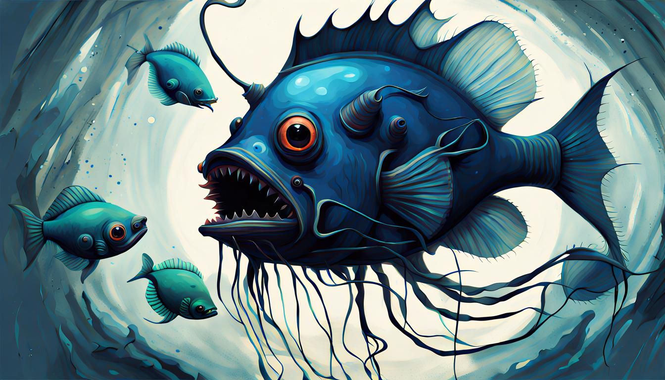 fish chatting with the boss man - AI Generated Artwork - NightCafe Creator