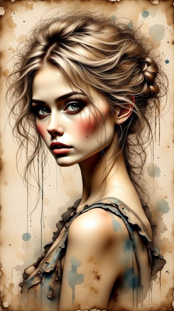 The Dirty Blonde - Vintage-Inspired Portrait of a Young Woma...