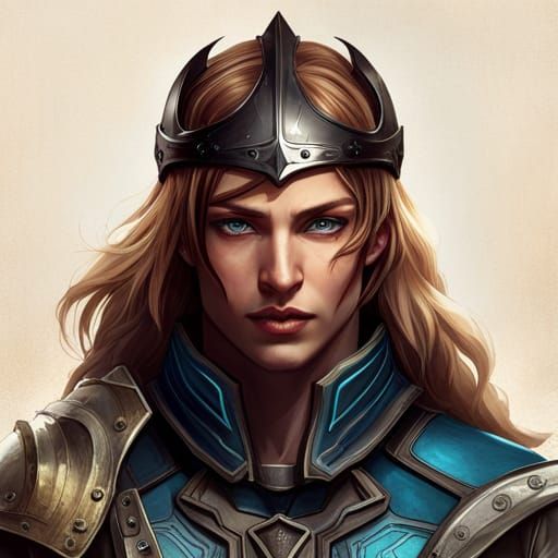 Fantasy knight human with helmet - AI Generated Artwork - NightCafe Creator