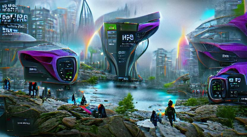 THE FUTURE IS NOW! - 8K HDR Render Concept Art Illustration Colour - AI ...