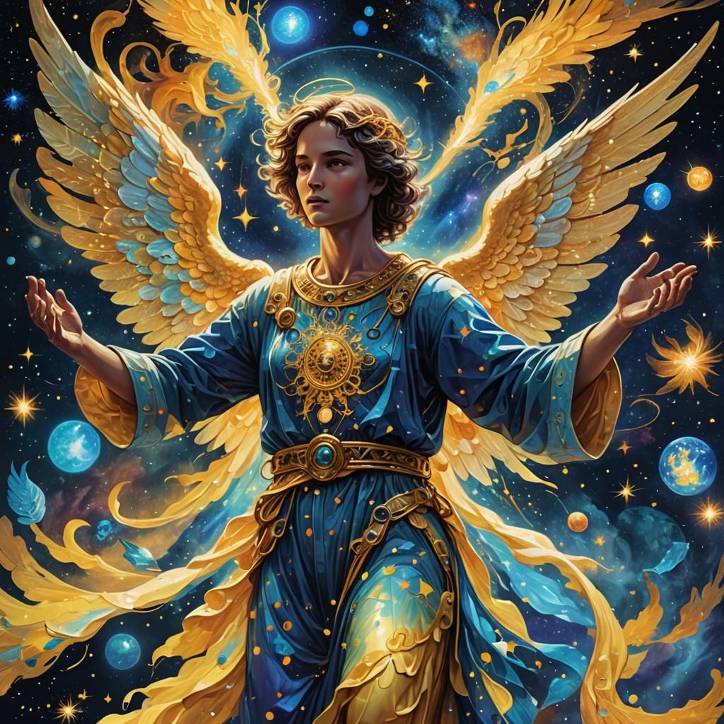 Celestial Angel Come - AI Generated Artwork - NightCafe Creator