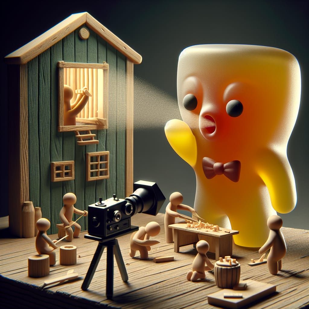 A Gummigami Anthromorph in 3D Doodlecraft and Pyrographic Whittling in ...