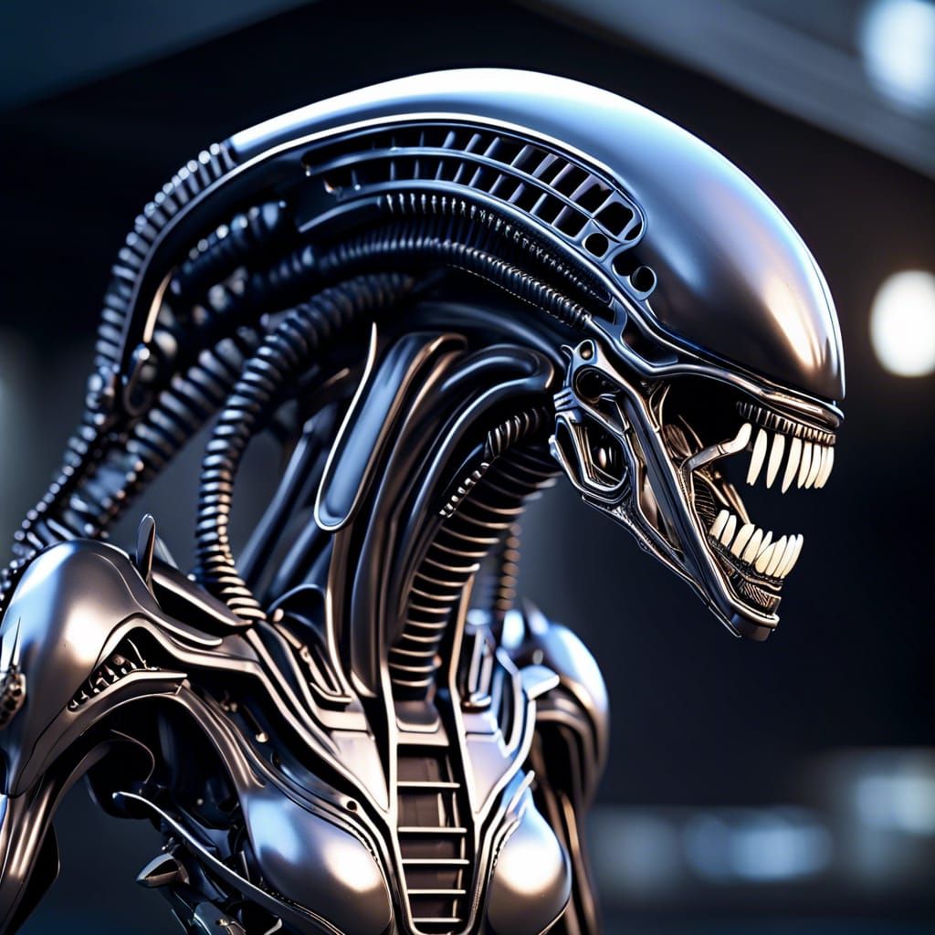 Spare parts Alien Queen - AI Generated Artwork - NightCafe Creator