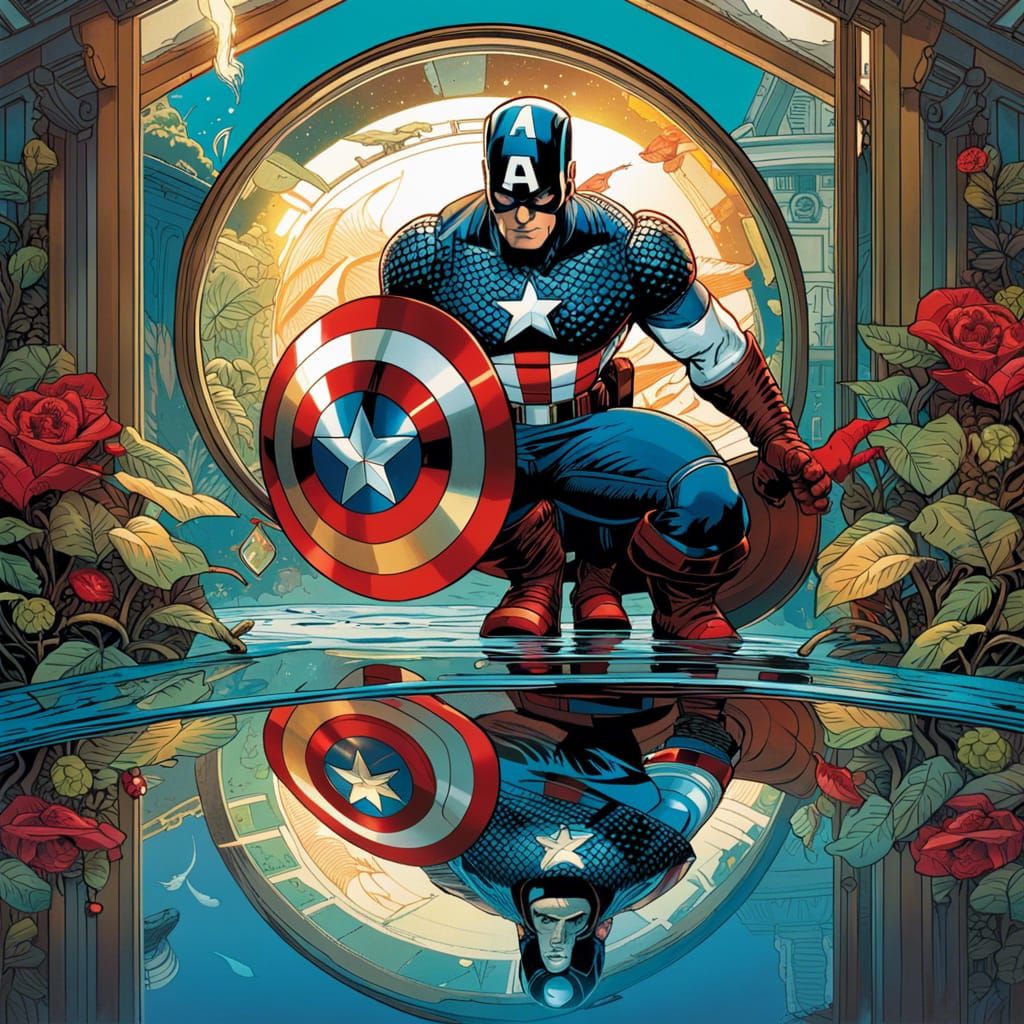 captain America - AI Generated Artwork - NightCafe Creator