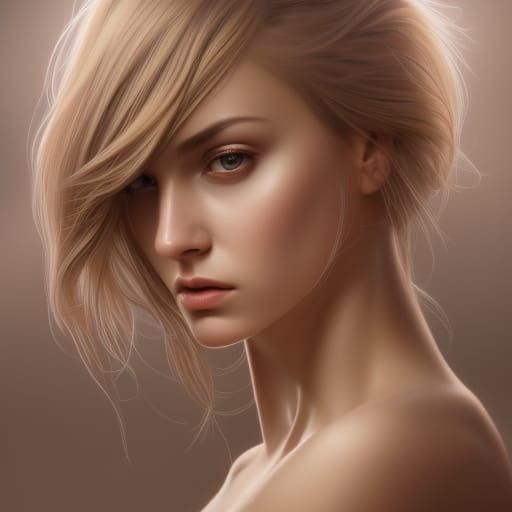 Female portrait 3 - AI Generated Artwork - NightCafe Creator