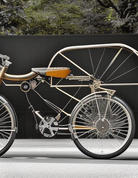 Electromechanical Bicycle Model E-2 (Prototype) - AI Generated Artwork - NightCafe Creator
