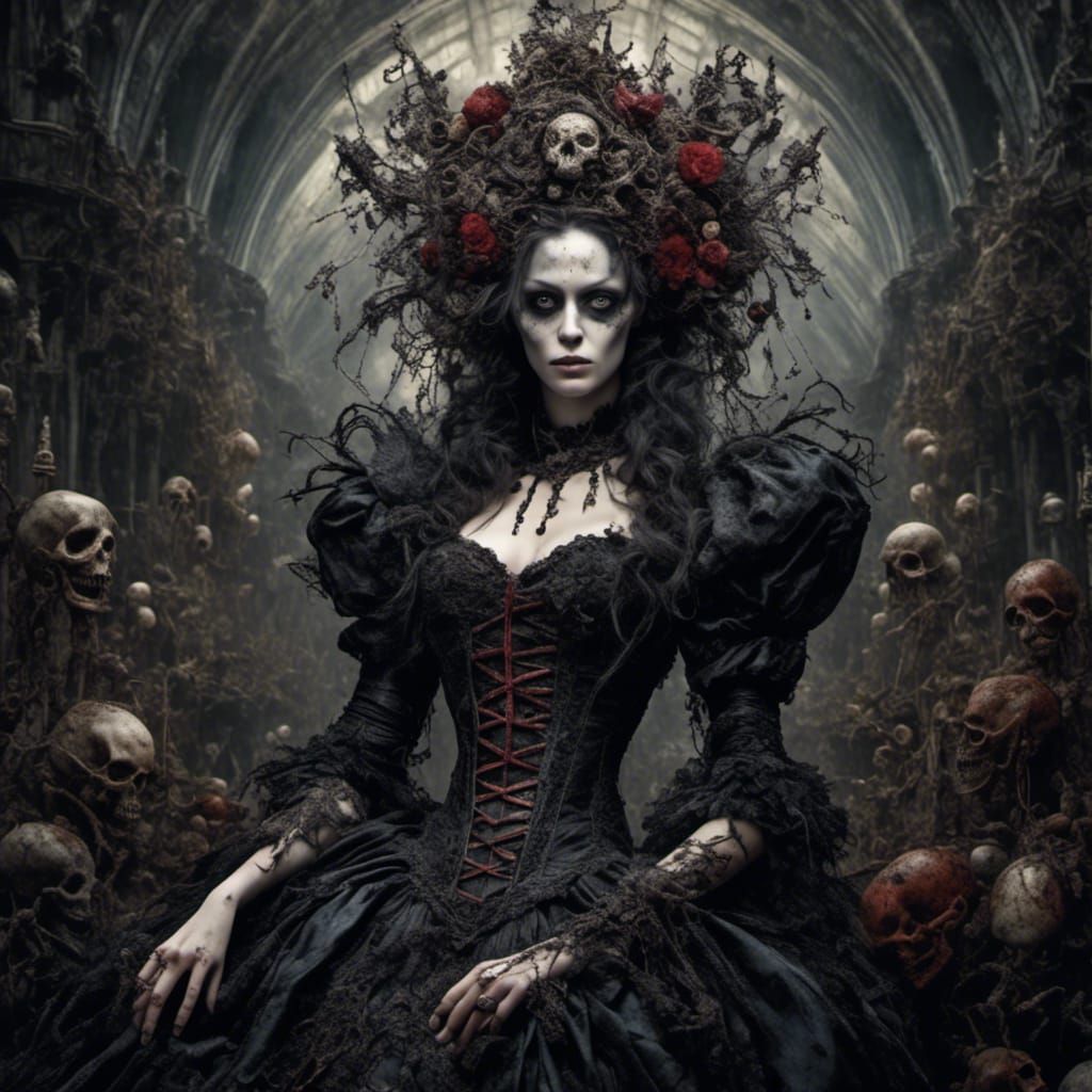 GOTH QUEEN - AI Generated Artwork - NightCafe Creator