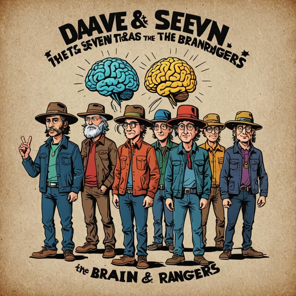 Dave seven hats and the brain rangers - AI Generated Artwork ...