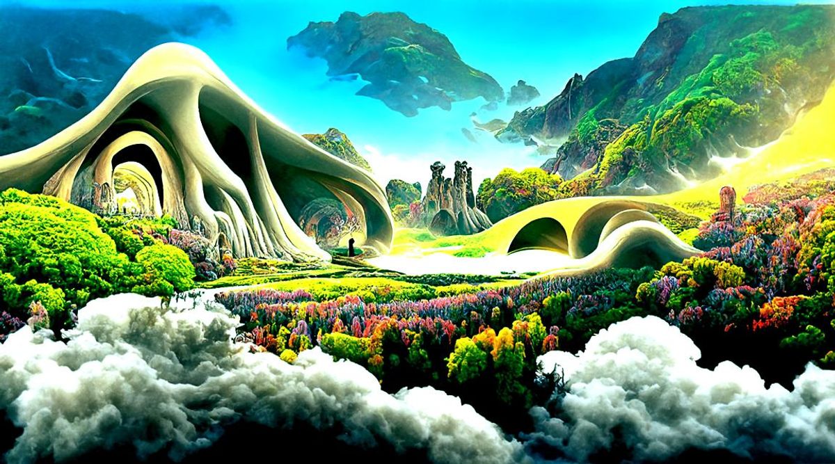 Ancient Alien Civilization - AI Generated Artwork - NightCafe Creator