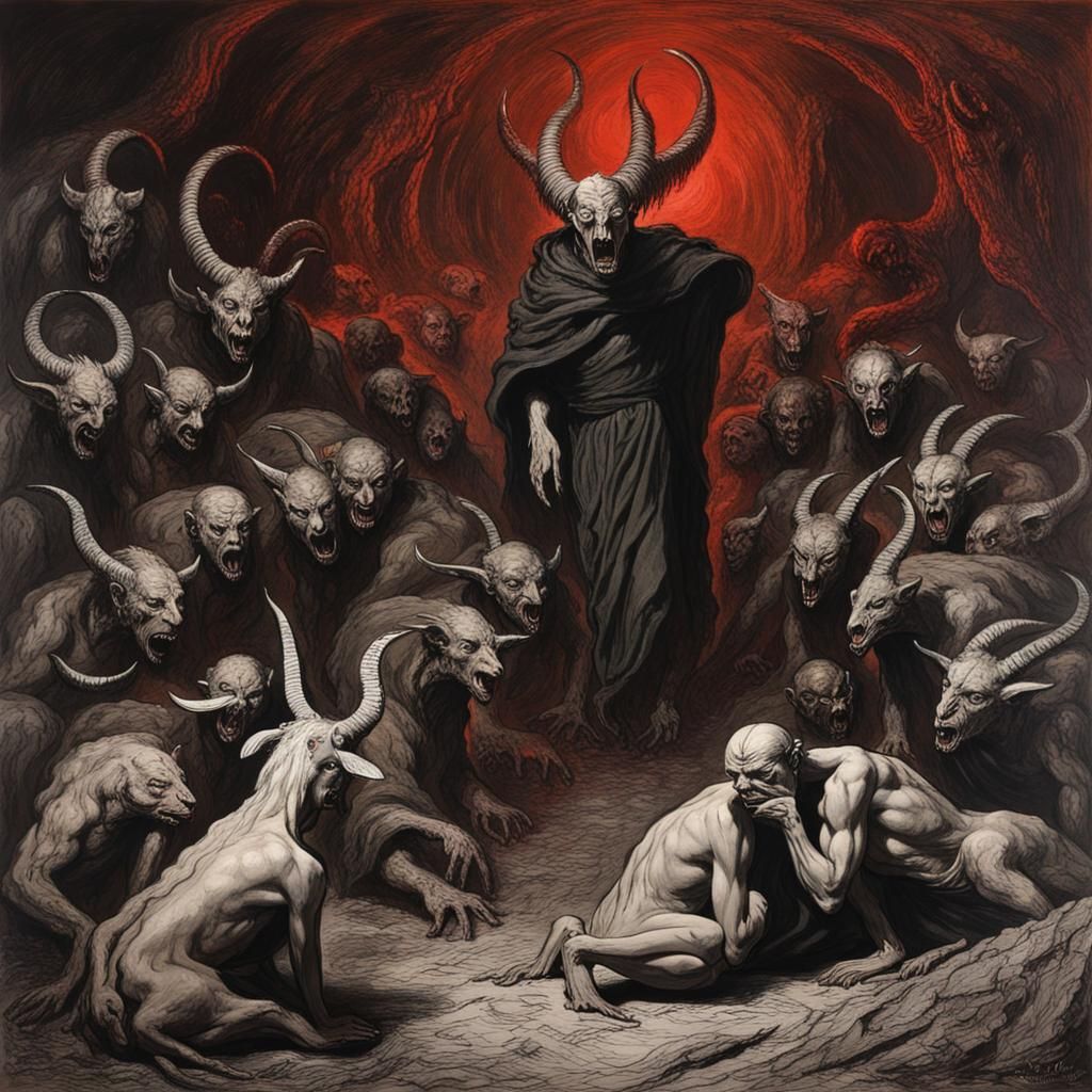 In torment... In hell