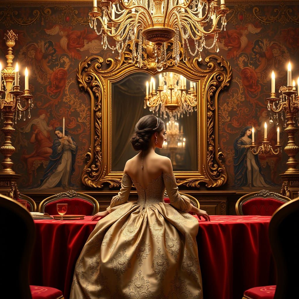 Woman at dressing table (2) - Woman at dressing table (2)