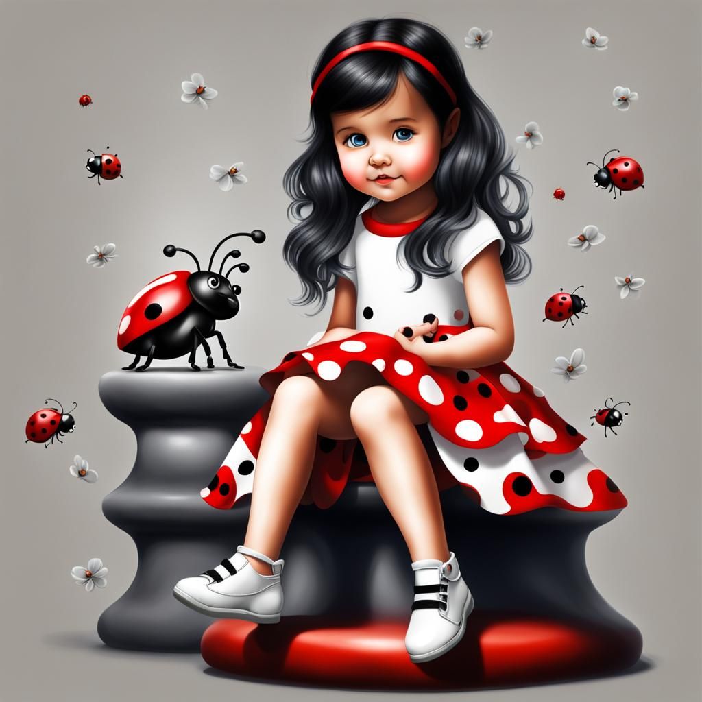 Little ladybug - AI Generated Artwork - NightCafe Creator
