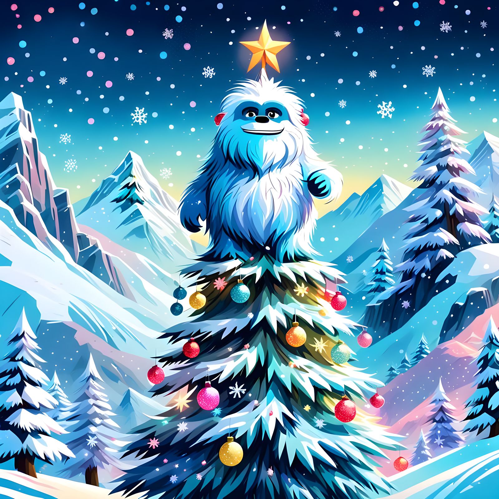 O Yeti tree, O Yeti tree... - Surreal Christmas Yeti Decorat...