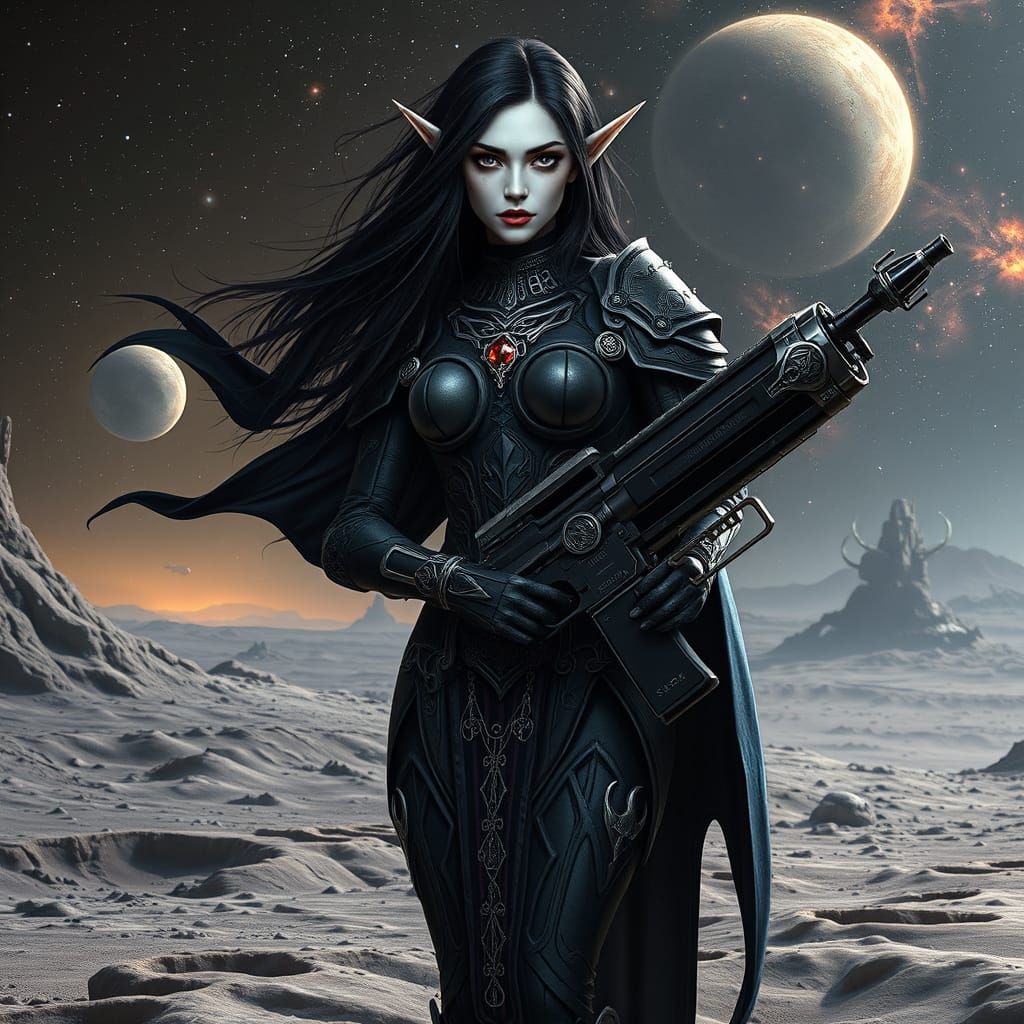 Beautiful gothic elven warrior 🪖 - Beautiful gothic elven w...