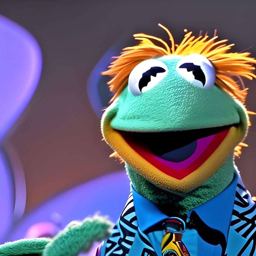 Rickrolling muppet - AI Generated Artwork - NightCafe Creator