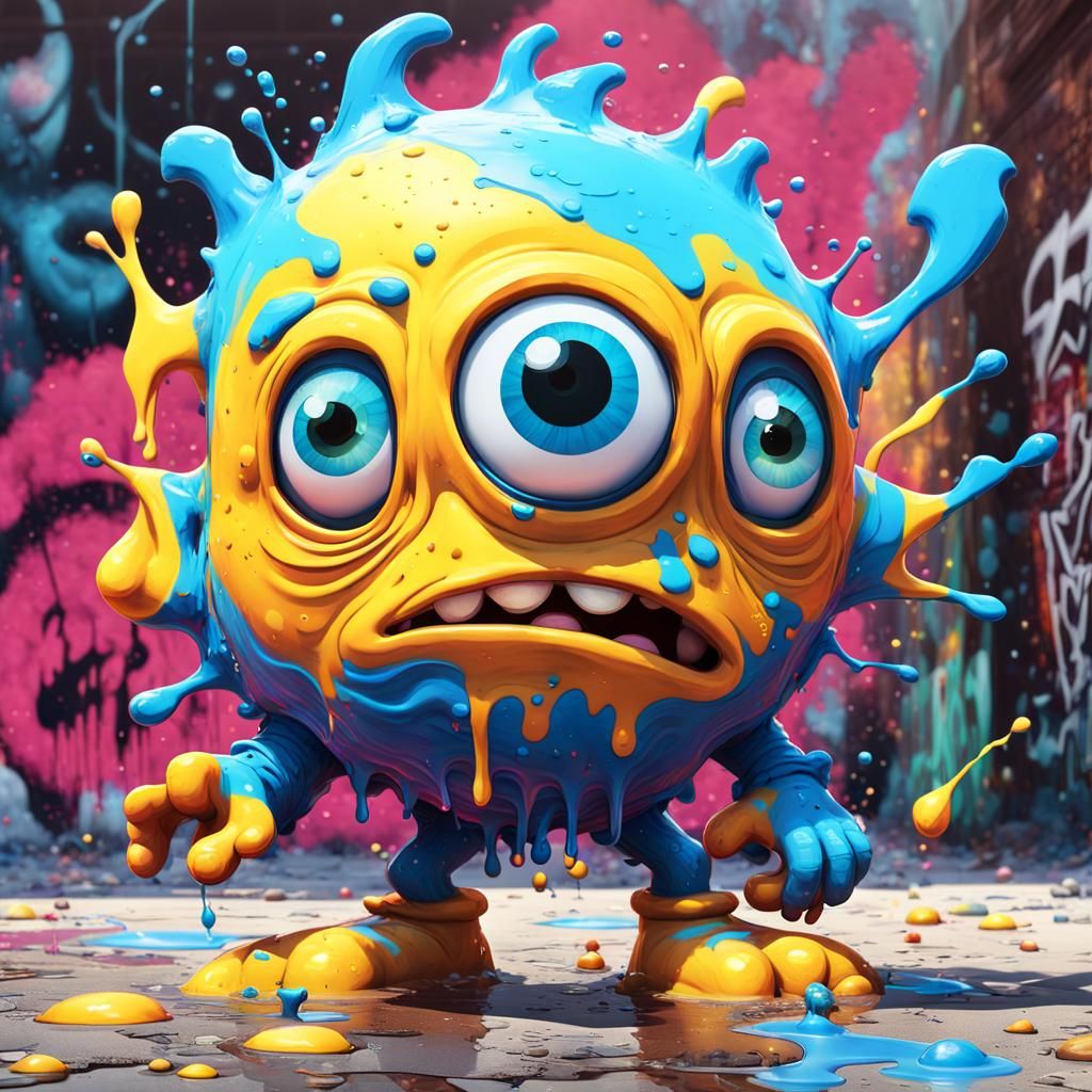 SPLASH MONSTER - STREET EDITION - AI Generated Artwork - NightCafe Creator