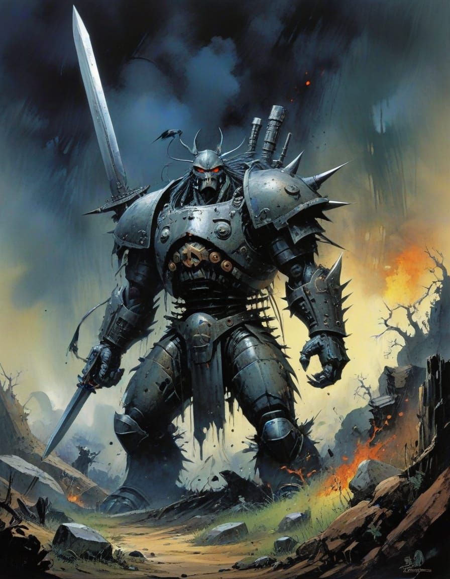 Vibrant Heavy Metal Covers in Watercolor Style - AI Art