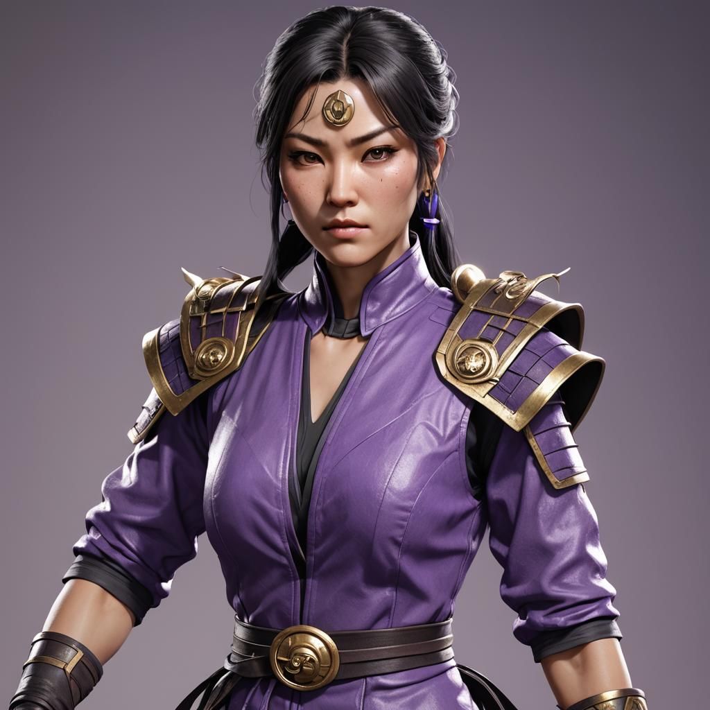 Li Mei from Mortal Kombat in purple clothes - AI Generated Artwork ...