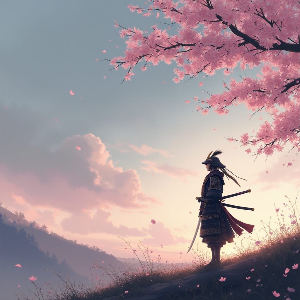 Samurai - Ethereal Samurai in Traditional Armor