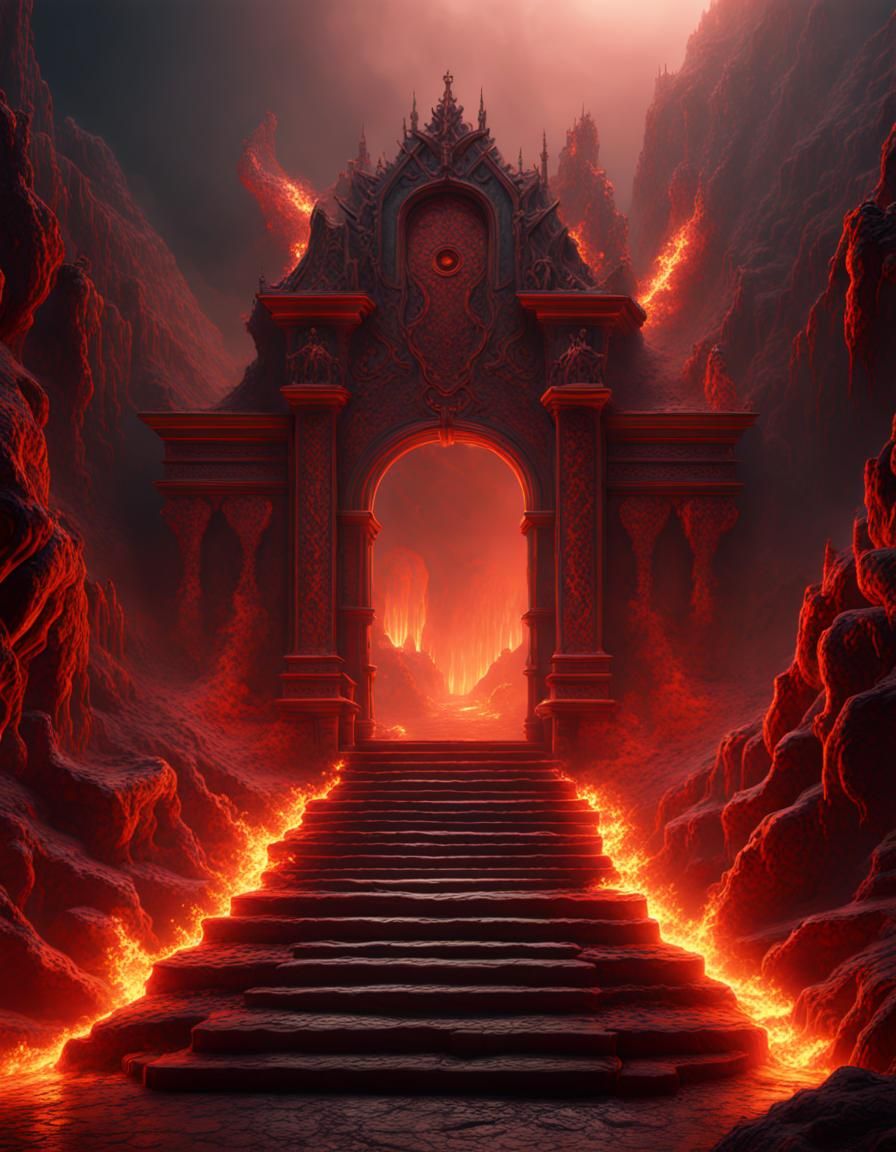 Bienvenue au enfer - AI Generated Artwork - NightCafe Creator