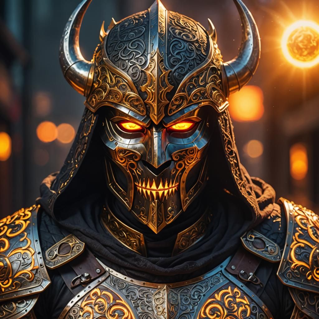 Demonic Knight (Close-Up) - AI Generated Artwork - NightCafe Creator