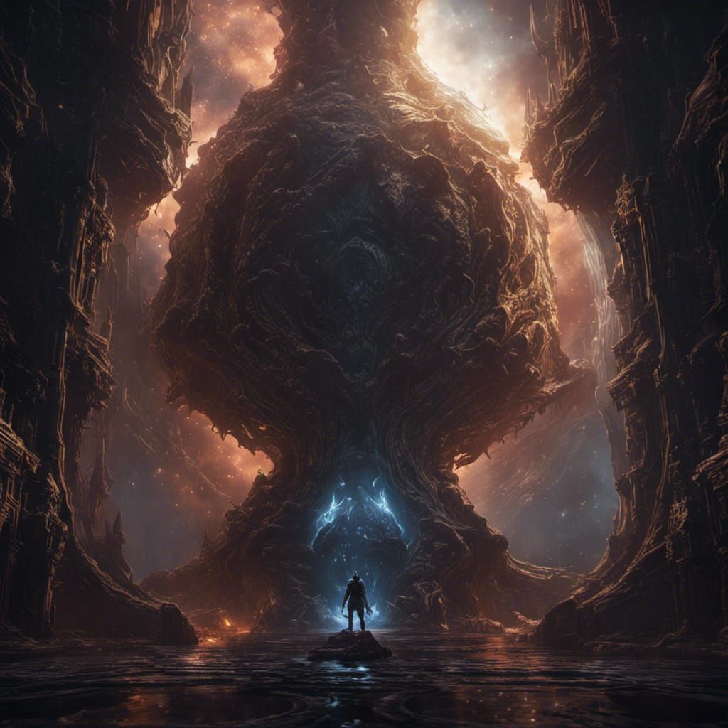 infinate space dark evil - AI Generated Artwork - NightCafe Creator