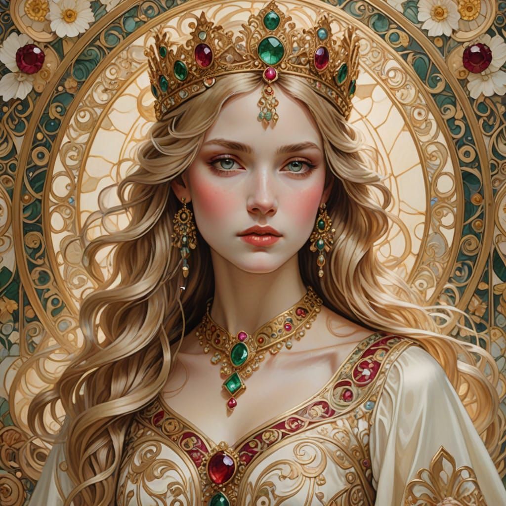 Queen Goldilocks! - Elegant Princess in Golden Regalia