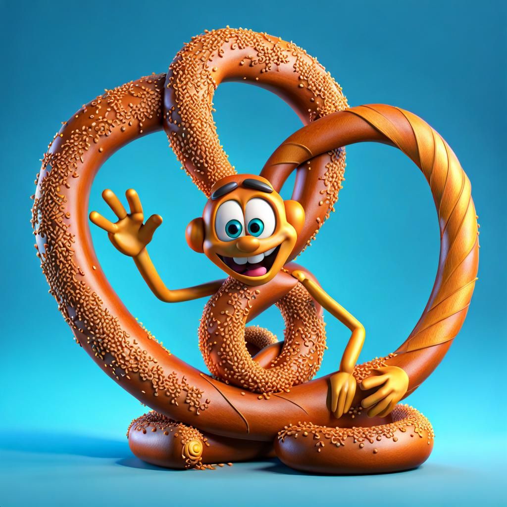 Pretzel Man - AI Generated Artwork - NightCafe Creator