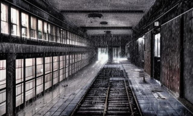 Abandoned train station(Liminal spaces challenge) - AI Generated ...