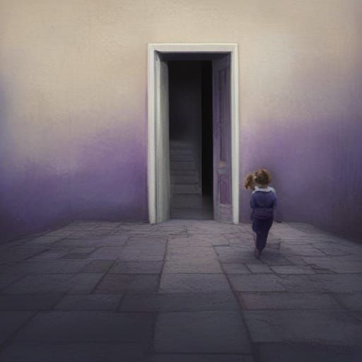 purple liminal space from childhood - AI Generated Artwork - NightCafe ...