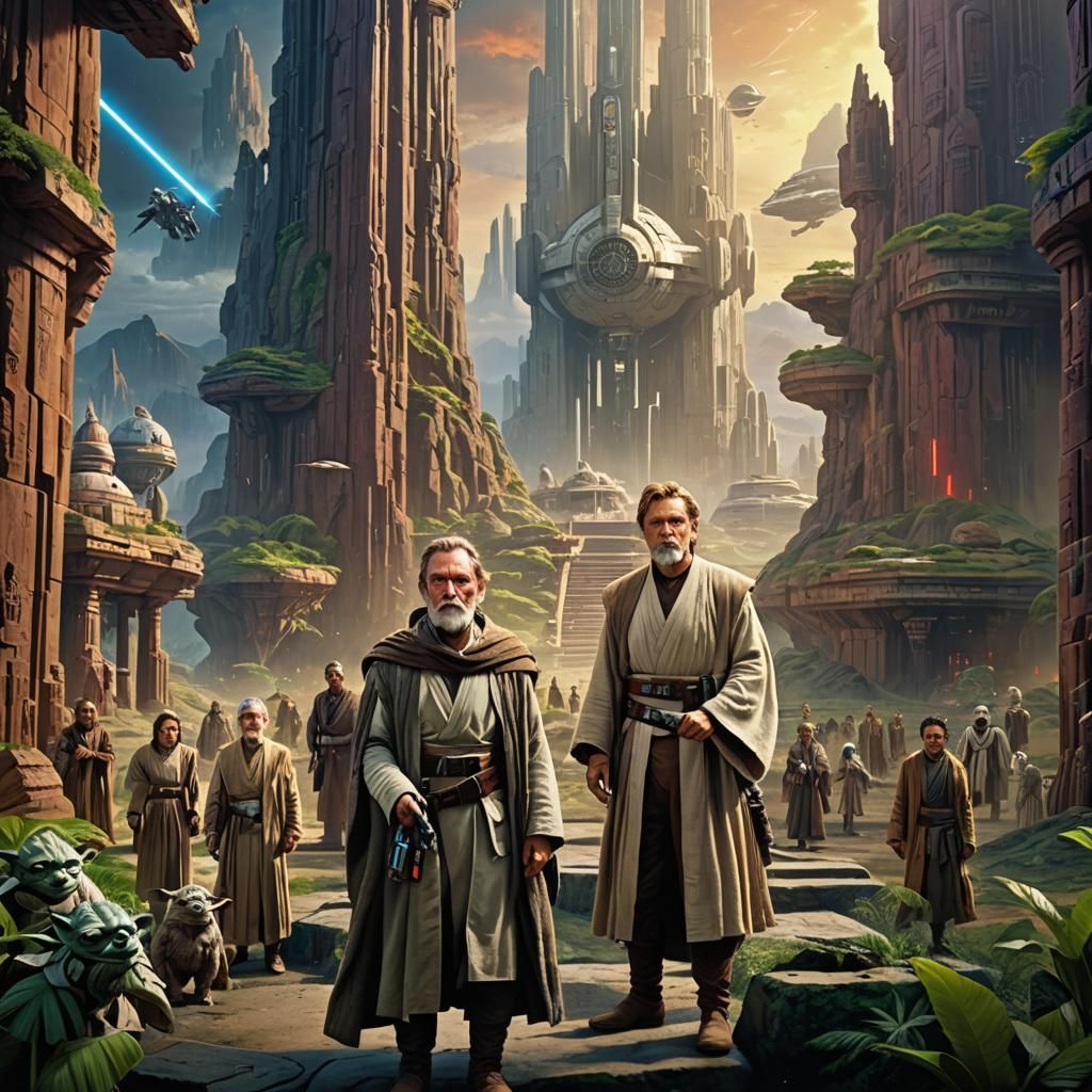 Jedi gathering - AI Generated Artwork - NightCafe Creator