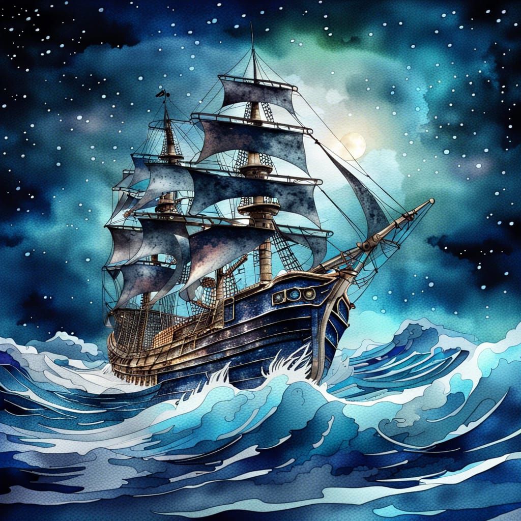 Pirate Ship - AI Generated Artwork - NightCafe Creator